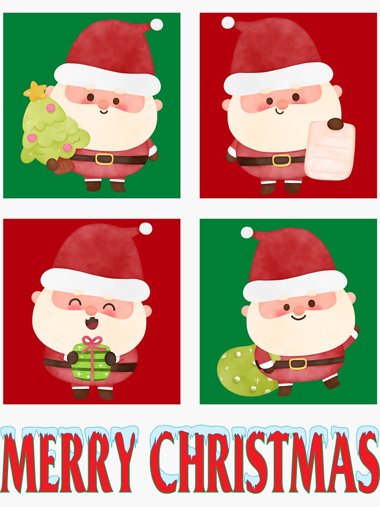 "Merry Christmas From Santa Claus " Sticker for Sale by to-esu | Redbubble