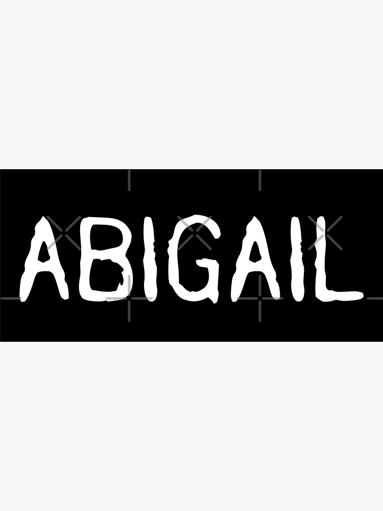 "Abigail Name" Sticker for Sale by GoldTypo | Redbubble