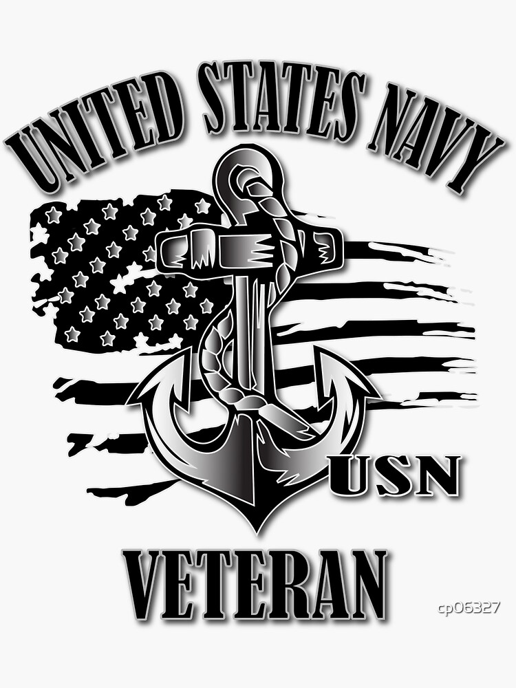 "US Navy Veteran" Sticker for Sale by cp06327 | Redbubble
