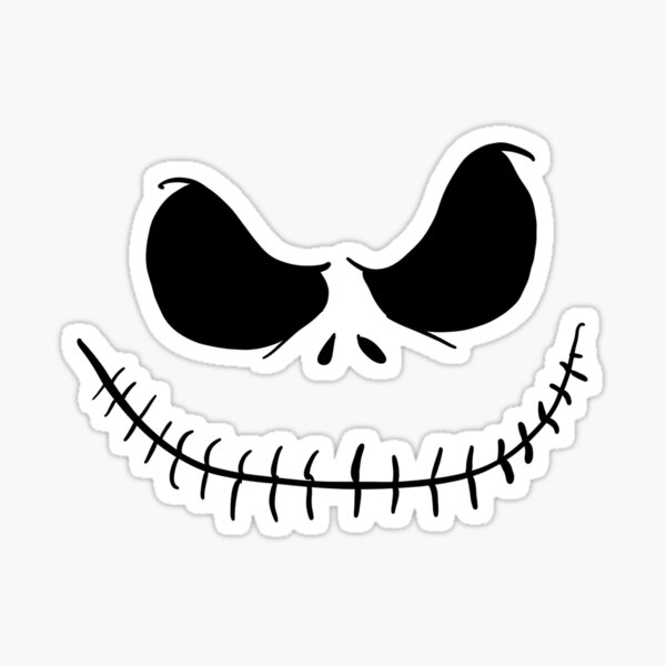 "SCARY FACE." Sticker for Sale by hebahosni | Redbubble
