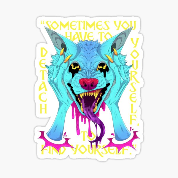 "Detach Yourself" Sticker for Sale by Hot-WingsCreate | Redbubble