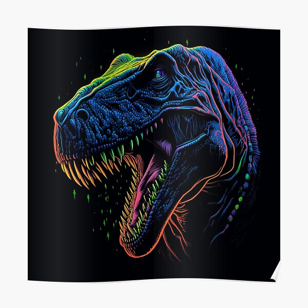 "Retro Rex" Poster for Sale by Soda-Pop-Art-87 | Redbubble