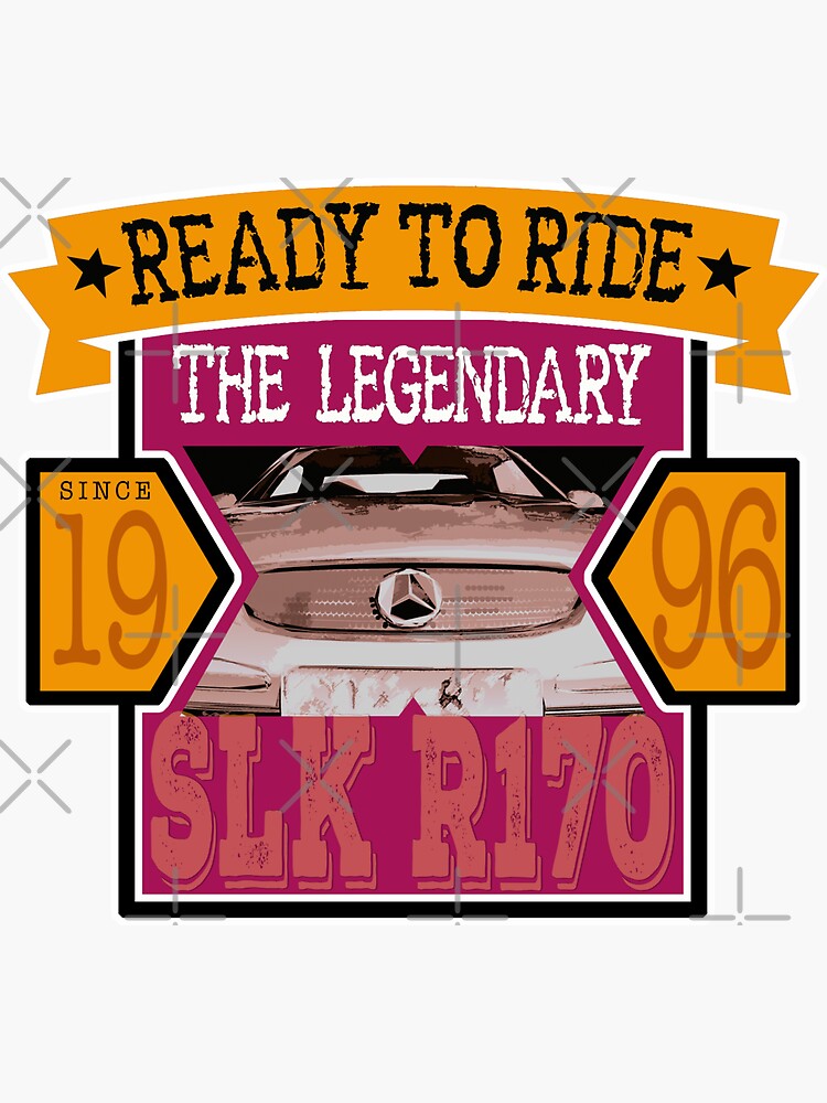 "Mercedes SLK R 170 - Ready to Ride" Sticker for Sale by navarraspain ...