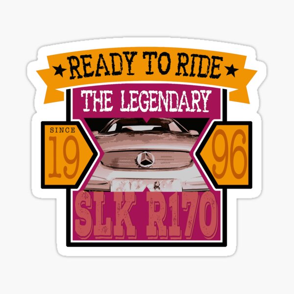 "Mercedes SLK R 170 - Ready to Ride" Sticker for Sale by navarraspain ...
