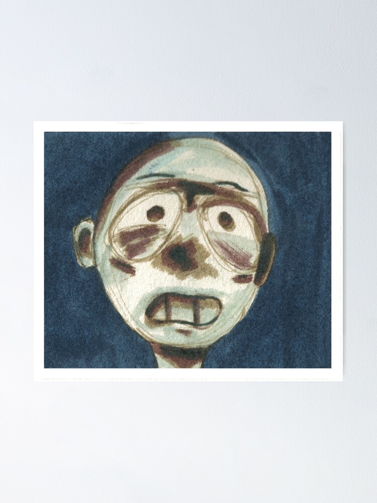 "Angry face " Poster for Sale by ArtworkbyAbbey | Redbubble