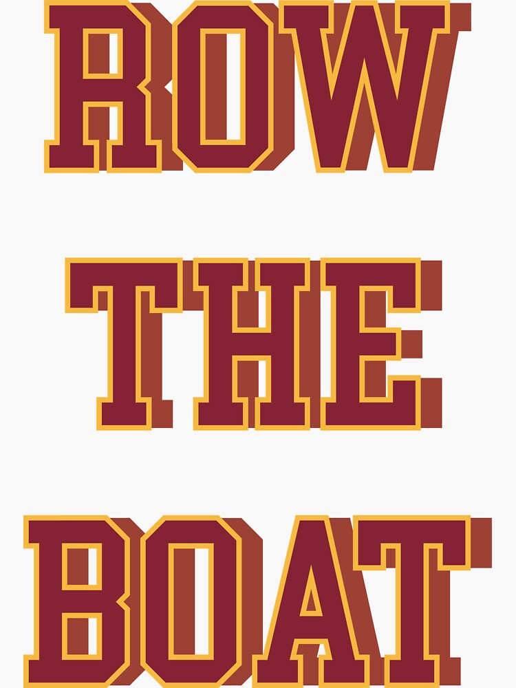 "row the boat (RTB)" Sticker for Sale by DwarfsDelight | Redbubble