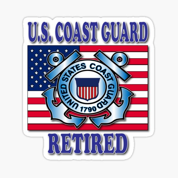 "US Coast Guard- Retired " Sticker for Sale by cp06327 | Redbubble
