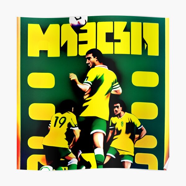 "Vintage Brazil World Cup Team Poster" Poster for Sale by BAYFAIRE ...