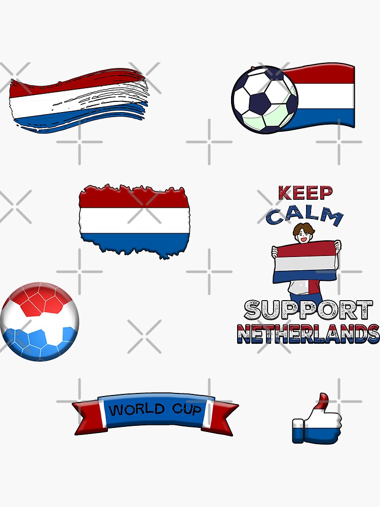 "Netherlands Fan Support For World Cup Stickers Pack" Sticker for Sale ...