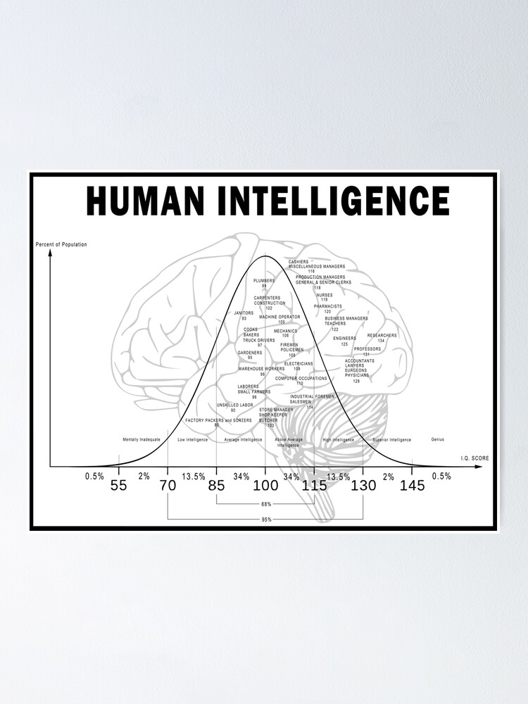 "Human Intelligence Graph" Poster for Sale by Daniel-Hagerman | Redbubble