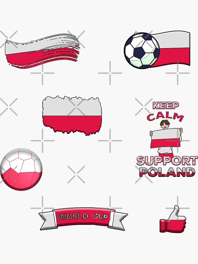 "Poland Fan Support For World Cup Stickers Pack" Sticker for Sale by ...