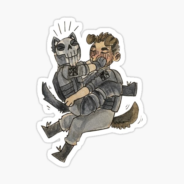"Ghost and soap cat and dog" Sticker for Sale by Boredom-inc | Redbubble