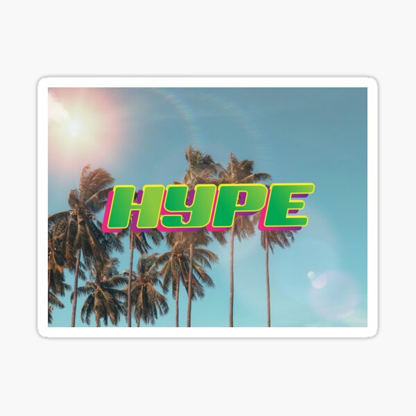"Hype colourful palm tree creative design" Sticker for Sale by ...
