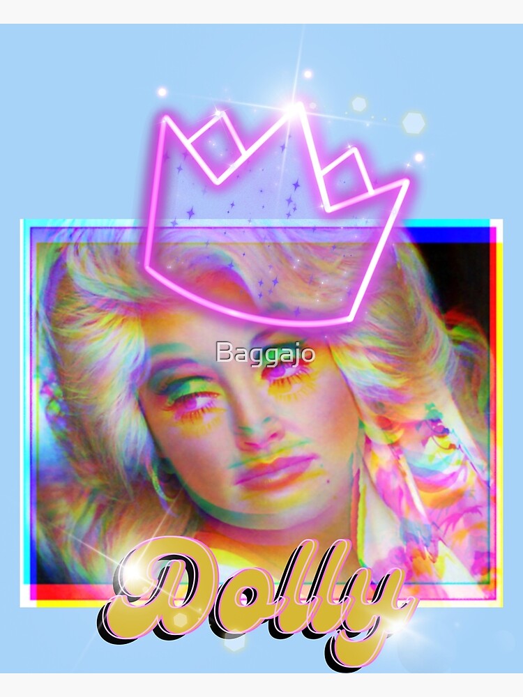 "The Queen Miss Dolly With Pink Crown" Poster for Sale by Baggajo ...