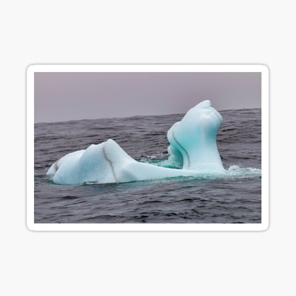 "Small iceberg floating in Atlantic Ocean " Sticker for Sale by ...