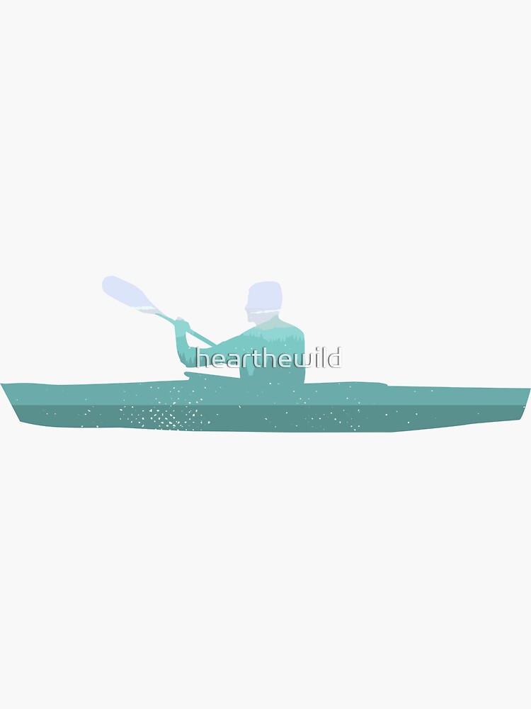 "Kayak daydream" Sticker for Sale by hearthewild | Redbubble