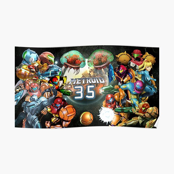 "Metroid 35th Anniversary Graphic" Poster for Sale by Majamestic ...