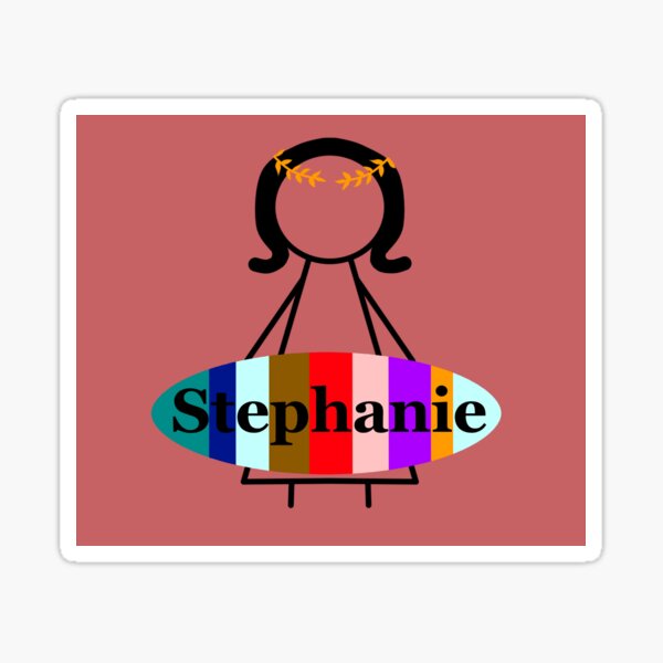 "Stephanie Color Mix" Sticker for Sale by Comfort-Station | Redbubble