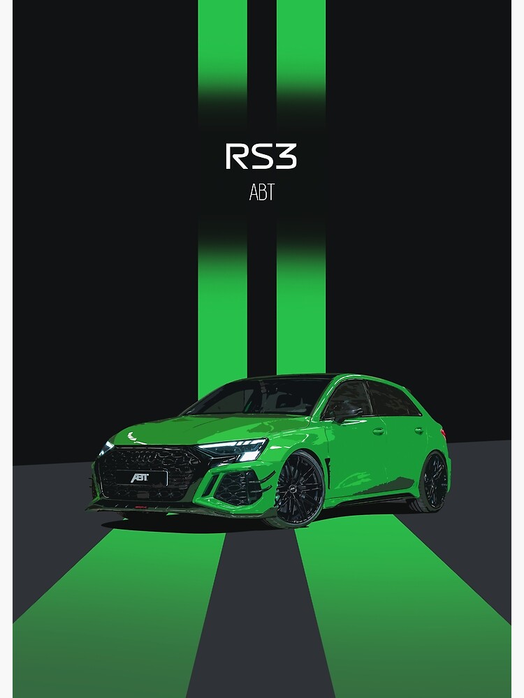 "Audi RS3 ABT Sportsline" Poster for Sale by BoukdeRoeck | Redbubble
