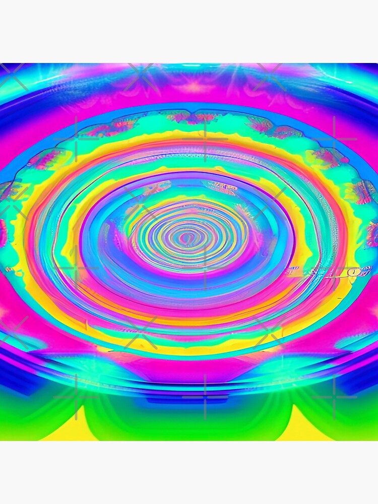 "lsd psychodelic rainbow colorful splash bad trip" Sticker for Sale by ...