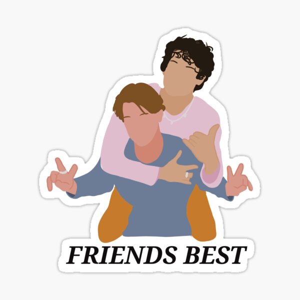 "best friend" Sticker for Sale by Blackoutver | Redbubble