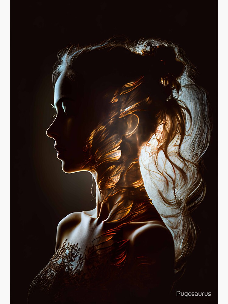 "Woman of nature - Three" Sticker for Sale by Pugosaurus | Redbubble