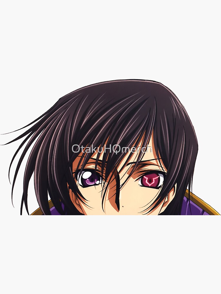 "Lelouch Lamperouge peeker" Sticker for Sale by OtakuHQmerch | Redbubble