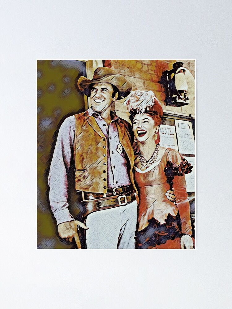 "Gunsmoke - Marshall Dillon and Miss Kitty" Poster for Sale by deusrex007 | Redbubble