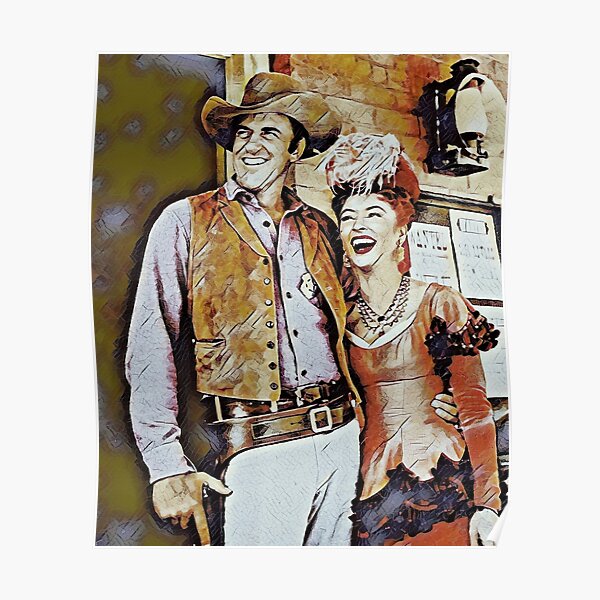 "Gunsmoke - Marshall Dillon and Miss Kitty" Poster for Sale by deusrex007 | Redbubble