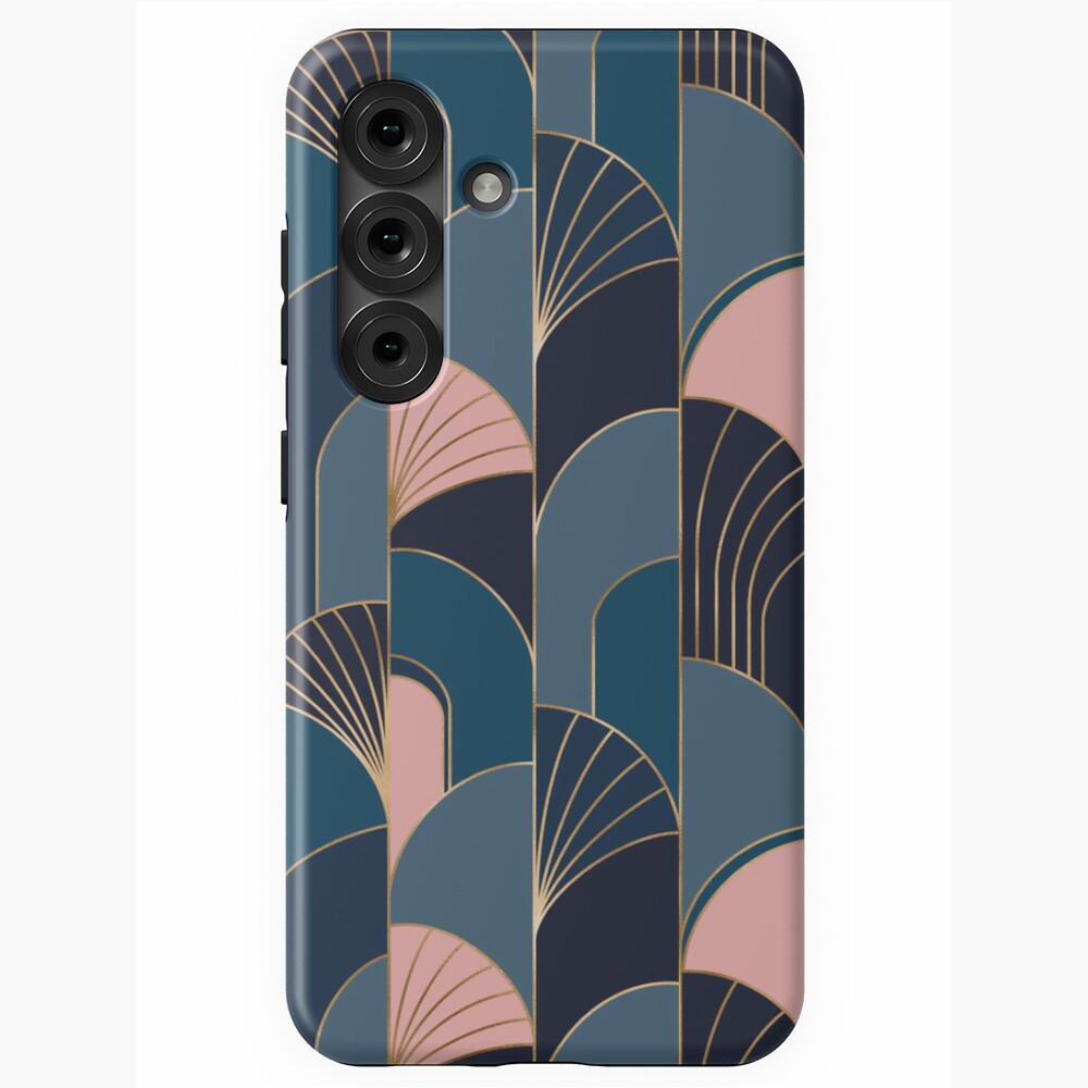 "1920s Art Deco Blue and Pink " Art Board Print for Sale by ...