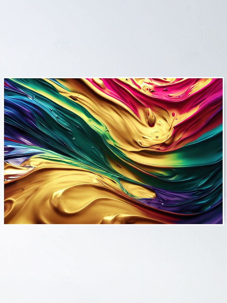 "Bright Abstract Art, Vivid Colors" Poster for Sale by NadiiaSemyroz ...