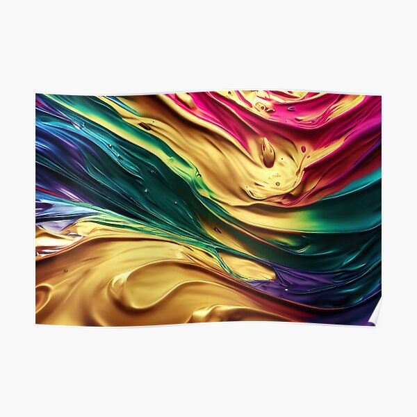 "Bright Abstract Art, Vivid Colors" Poster for Sale by NadiiaSemyroz ...