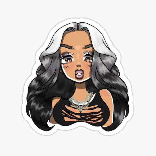 "Cardi B Black Ombré Hair" Sticker for Sale by cardiisshook | Redbubble