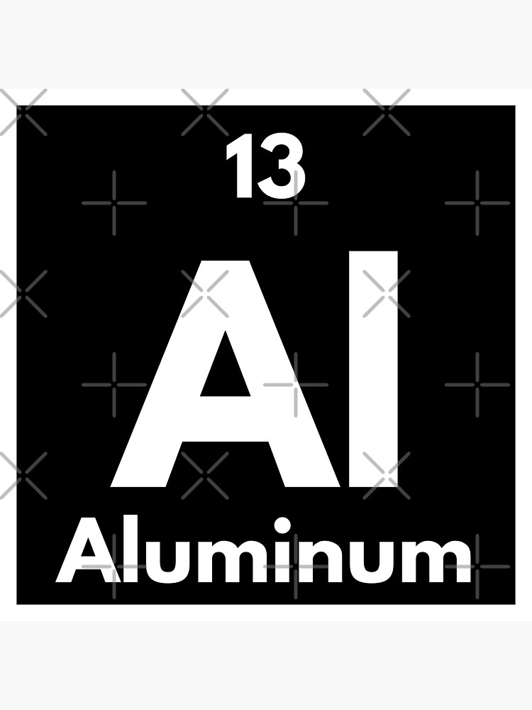 Pegatina «Elemento de tabla periódica Aluminio Al número 13» de ...