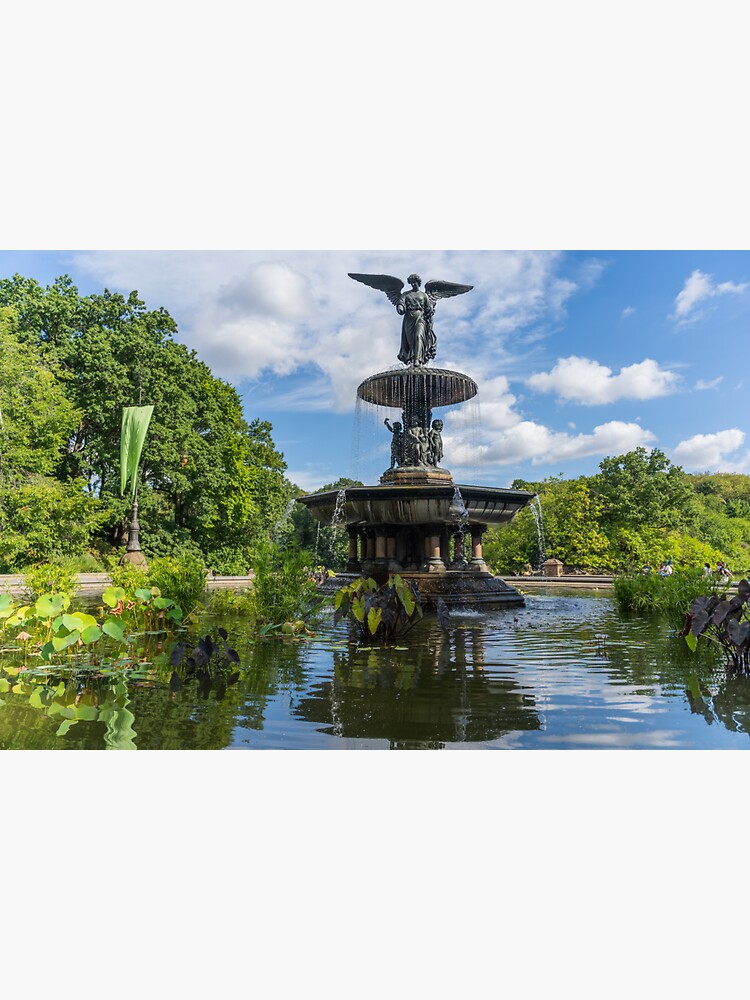 "Bethesda Fountain," Sticker for Sale by KensLensDesigns | Redbubble