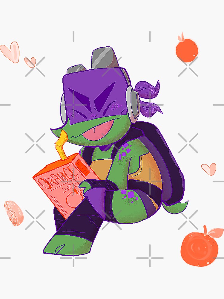 "Team Oranges! Donnie Hamato ROTTMNT" Sticker for Sale by ZoeyStardust ...