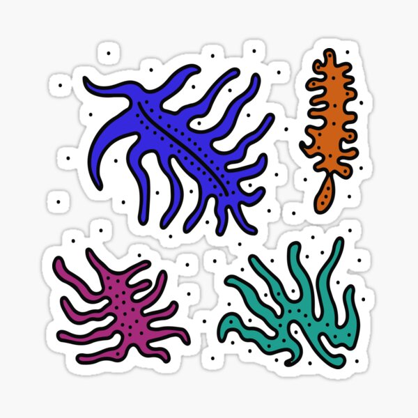 "Algae Mikrokosmos, Plankton color" Sticker for Sale by GrumpyWorld ...