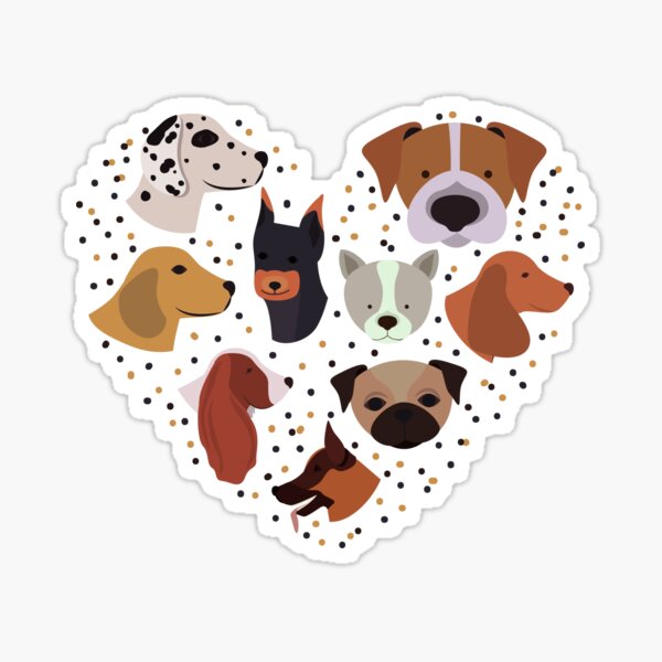 "dogs" Sticker for Sale by amineSTARS | Redbubble
