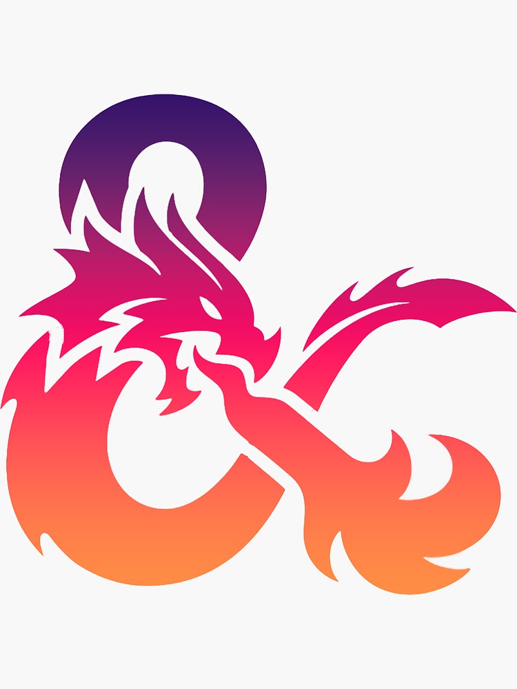 "Dungeons and Dragons Logo" Sticker for Sale by NostalgiacNT | Redbubble