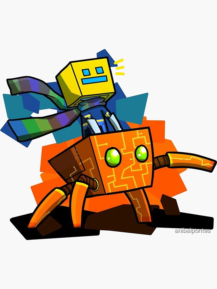 "Geometry Dash" Sticker for Sale by anibalpontes | Redbubble