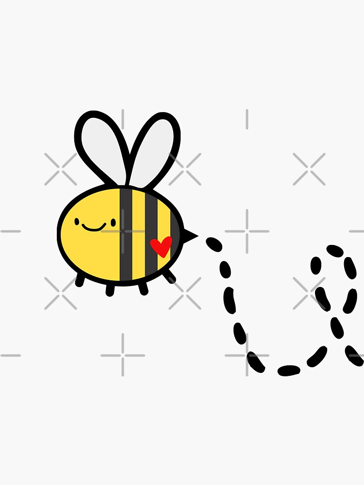 "Bee You Positive Pun" Sticker for Sale by b3y0u | Redbubble