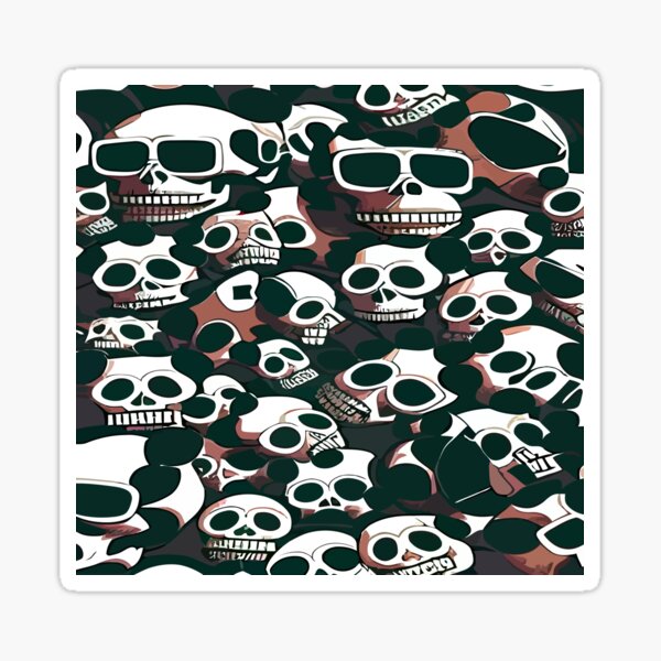 "Cool skulls" Sticker for Sale by Ro0sz | Redbubble