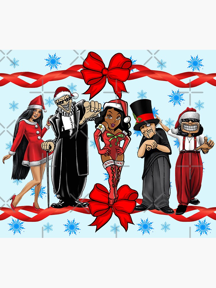 "Lil Homies Christmas " Sticker for Sale by EnviousObjects2 | Redbubble