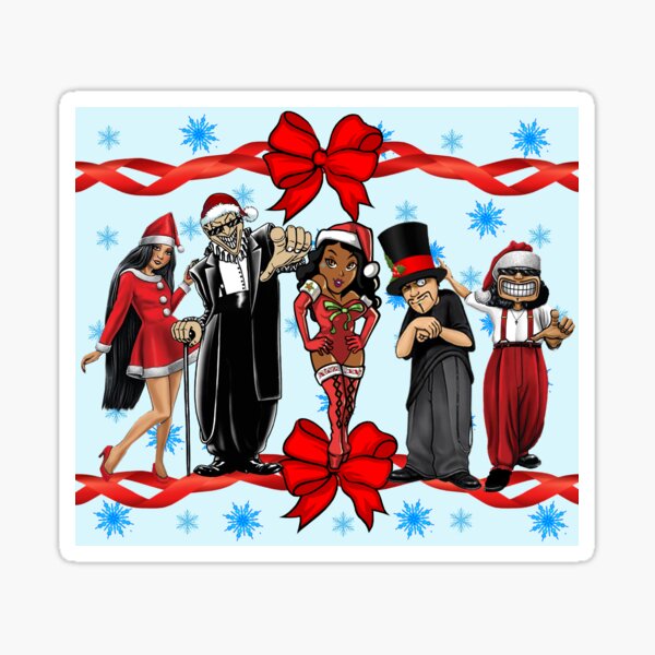 "Lil Homies Christmas " Sticker for Sale by EnviousObjects2 | Redbubble