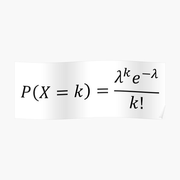 "Poisson Distribution - Probability And Math Basics" Poster for Sale by ...