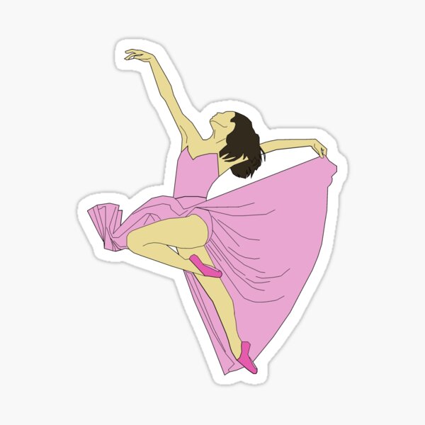 "Dance girl" Sticker for Sale by MelyDigyArt | Redbubble