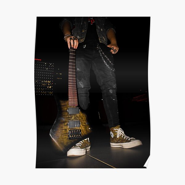 "Green dark guitar fundal aesthetic night" Poster for Sale by LukeVeils ...