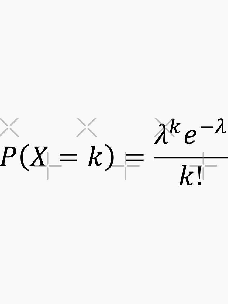 "Poisson Distribution - Probability And Math Basics" Sticker for Sale ...