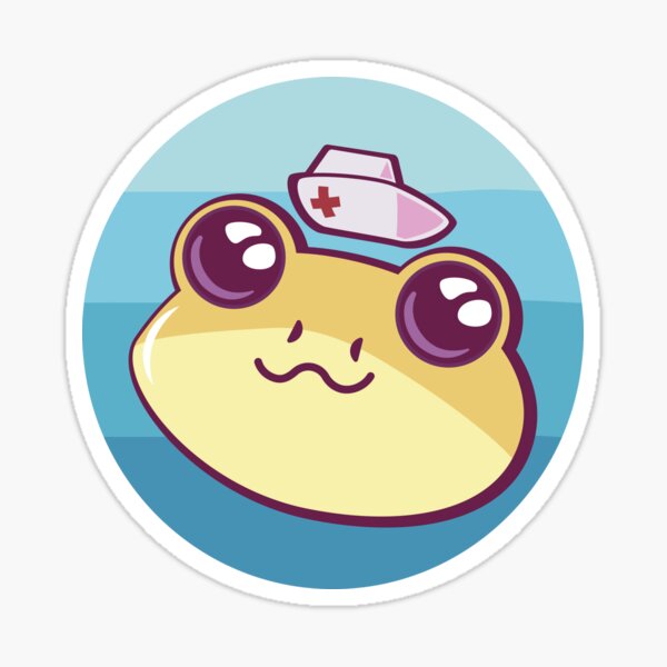 "Frog With Nurse Hat | Kawaii Frog Christmas" Sticker for Sale by ...