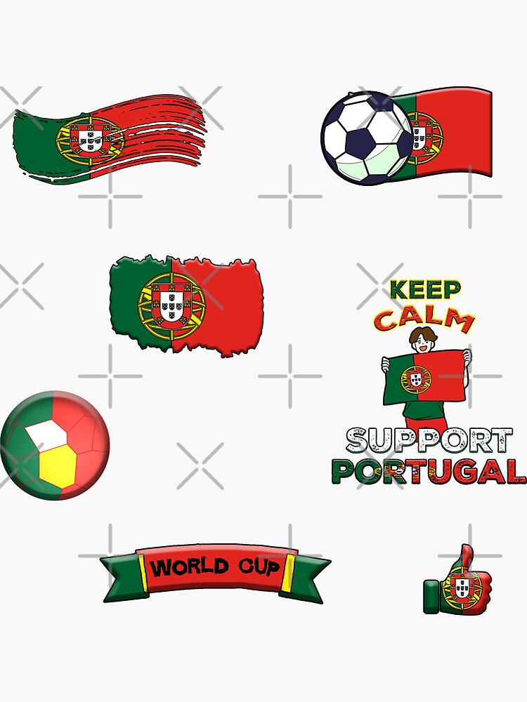 "Portugal Fan Support For World Cup Stickers Pack" Sticker for Sale by ...